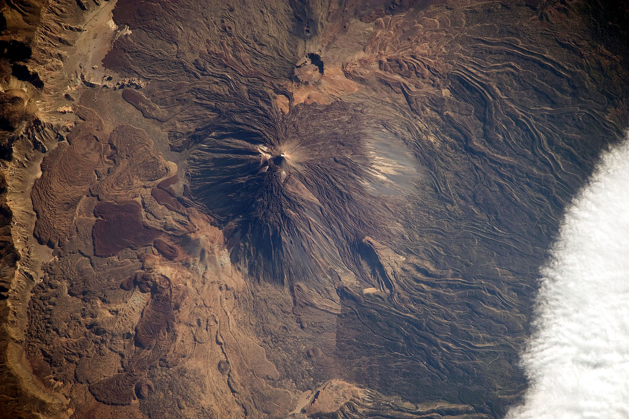 Wide landscape view of Teide Volcano in the Canary Islands