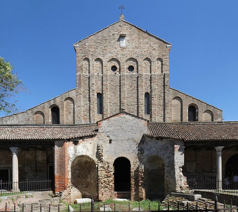 The ancient Basilica di Santa Maria Assunta on Torcello island in the Venice lagoon