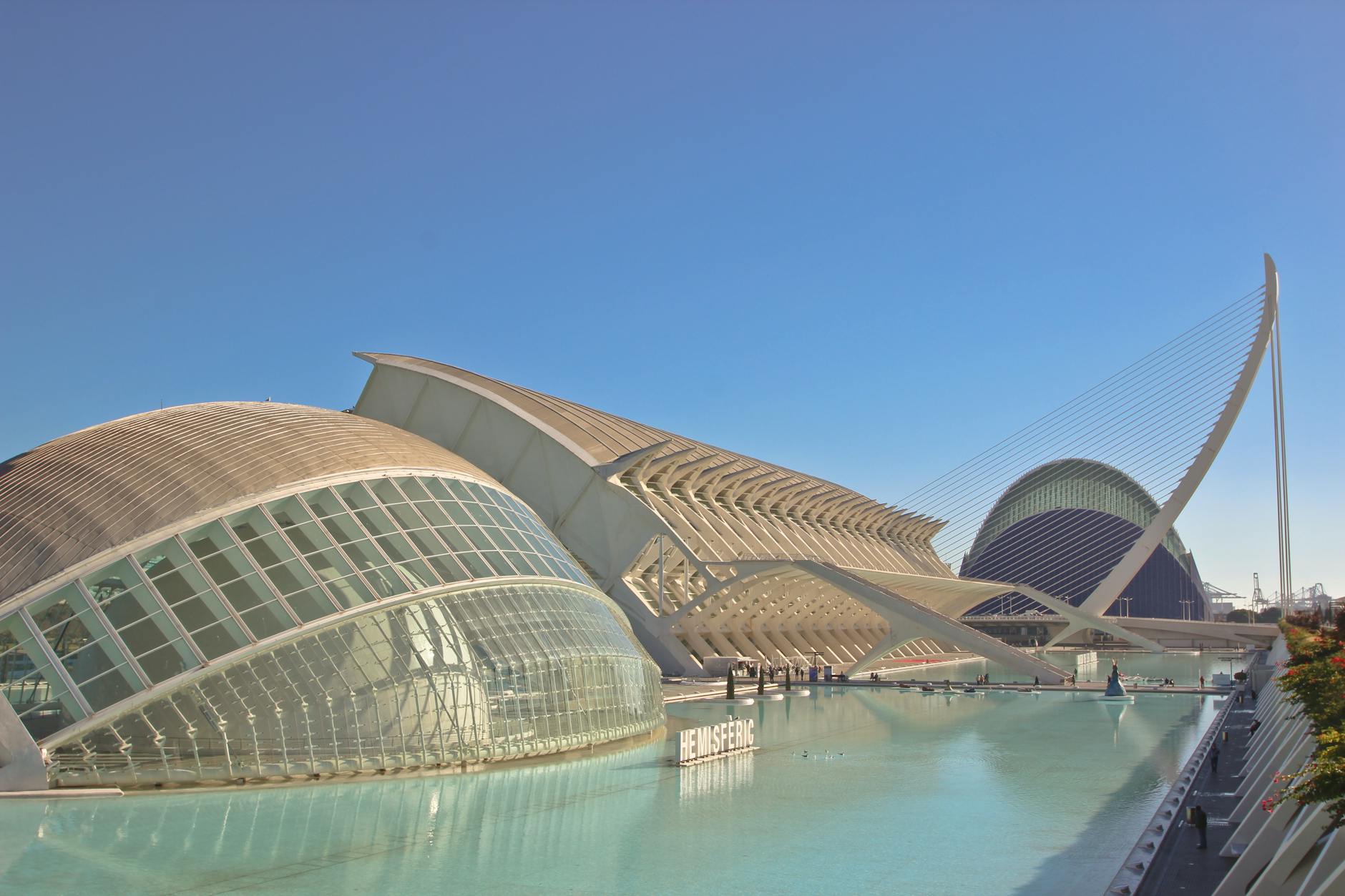 City of Arts and Sciences in Valencia at blue hour