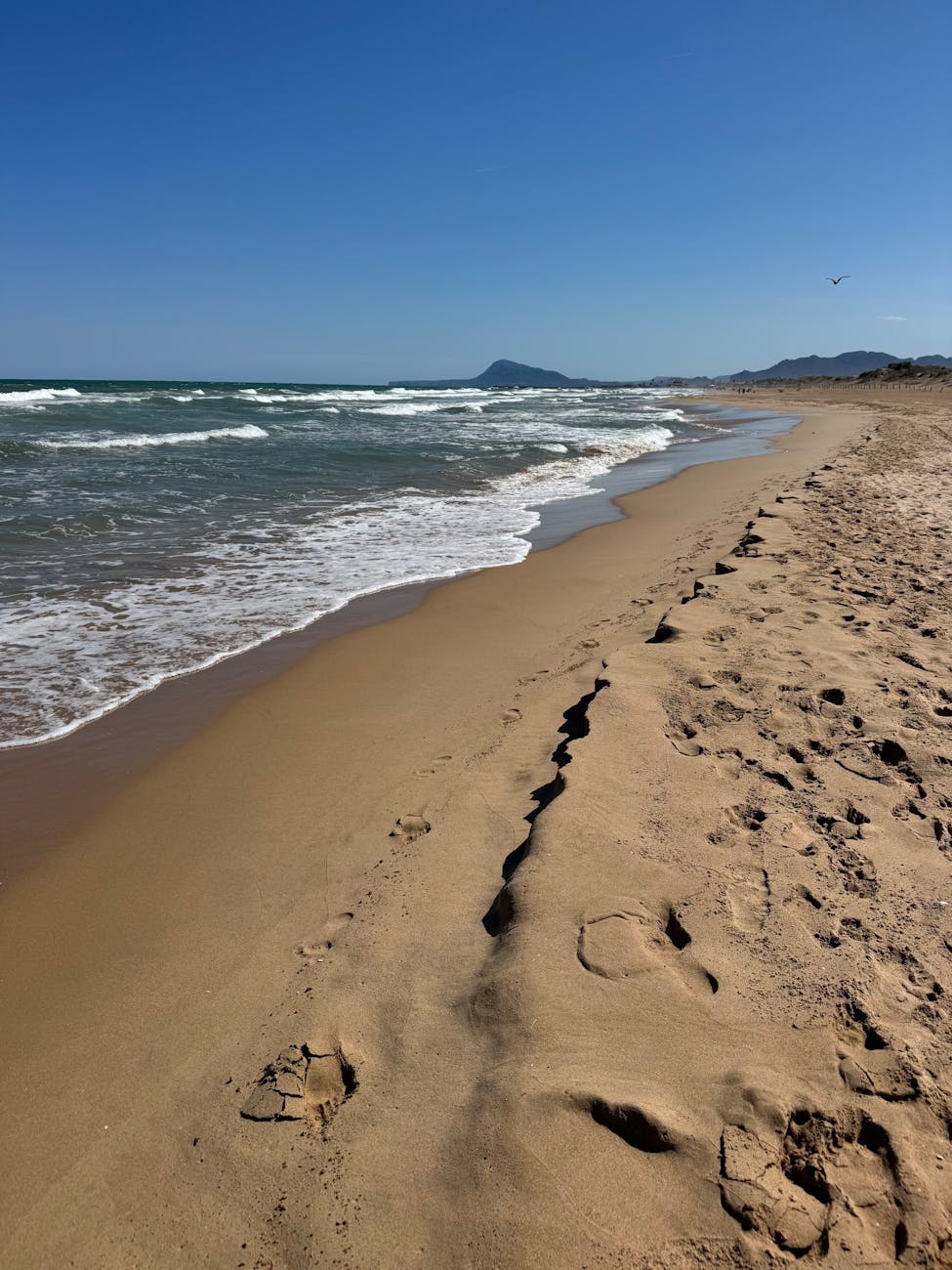 Malvarrosa Beach in Valencia, Spain