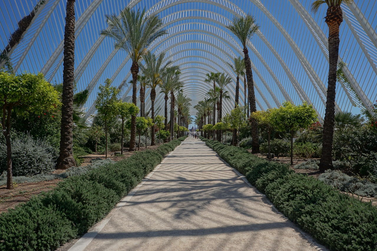 Traditional Valencia architecture with ornate building facades and balconies