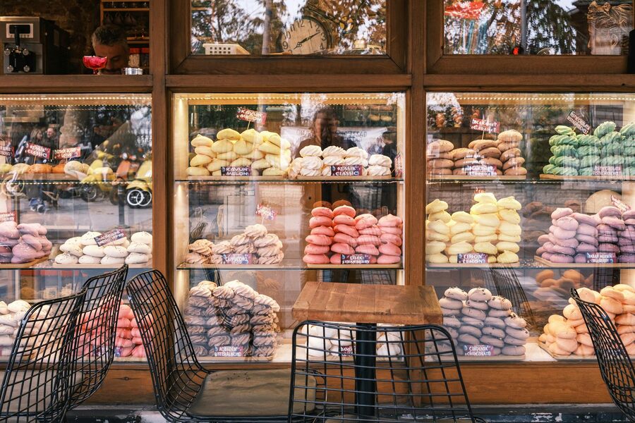 Vienna pastry shop display