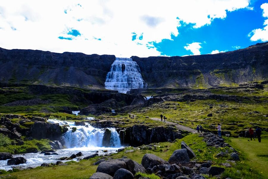 Iceland hiking gear landscape mountains