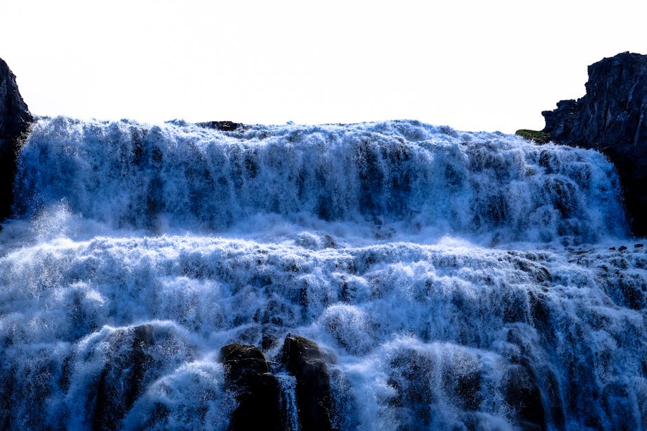 Iceland waterfall landscape