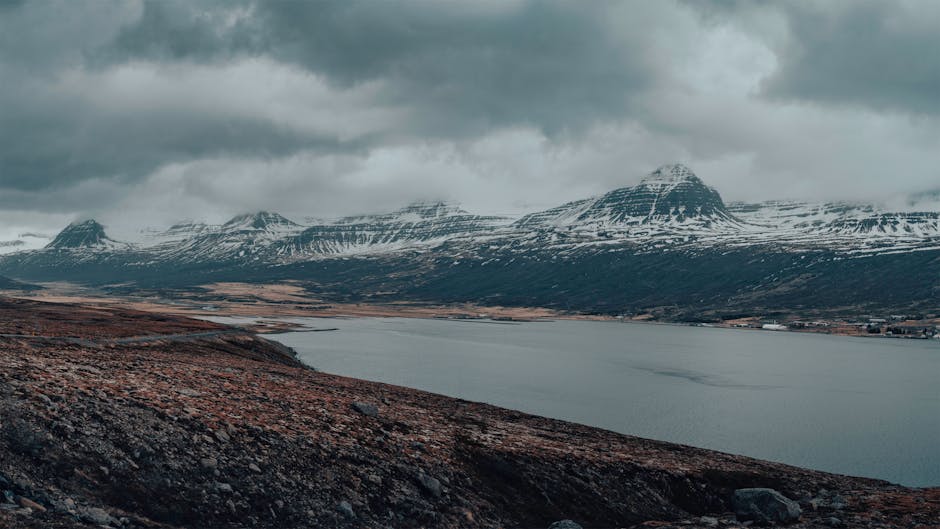 Fjord landscape in the Westfjords of Iceland