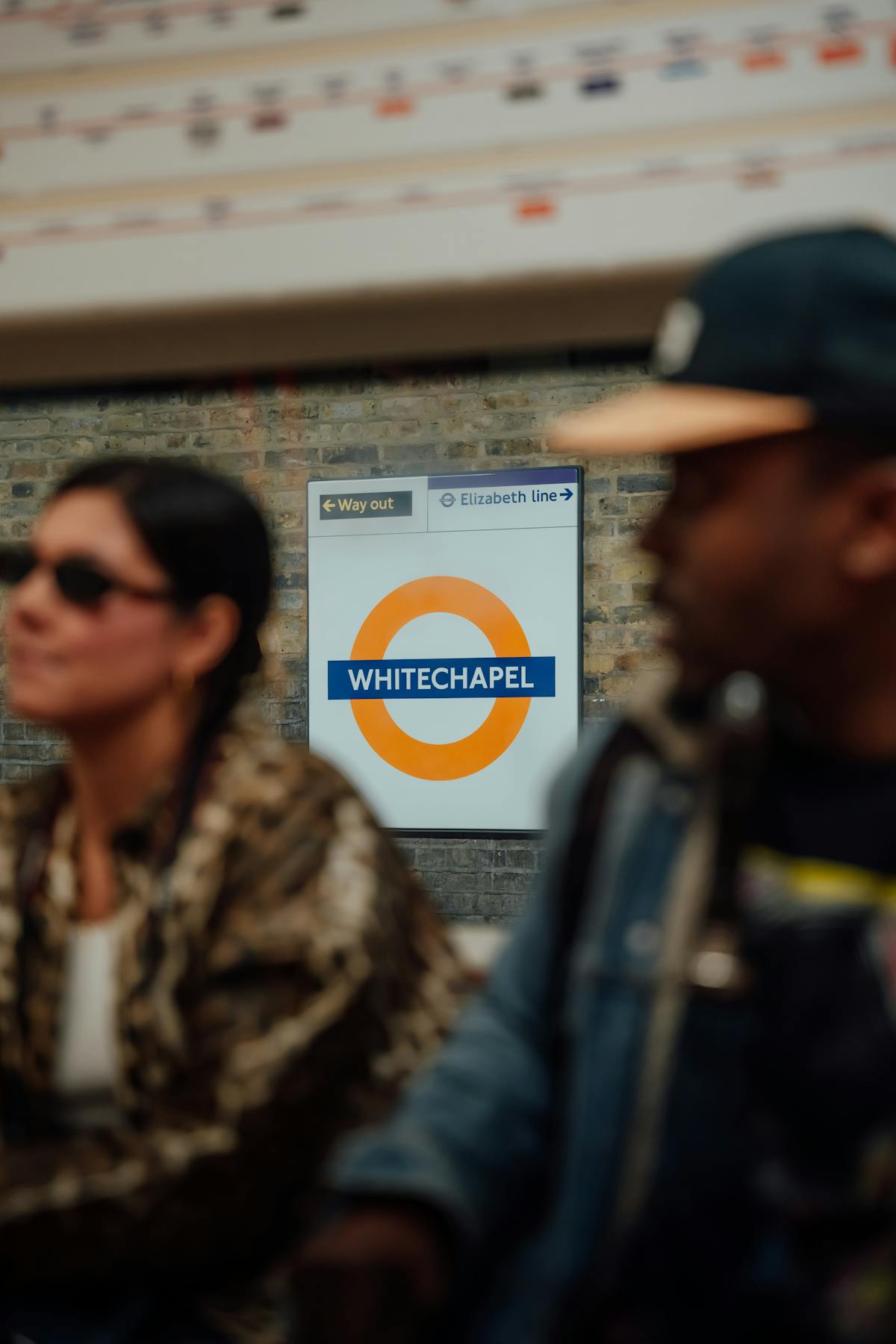 Historic buildings along a Whitechapel street in London