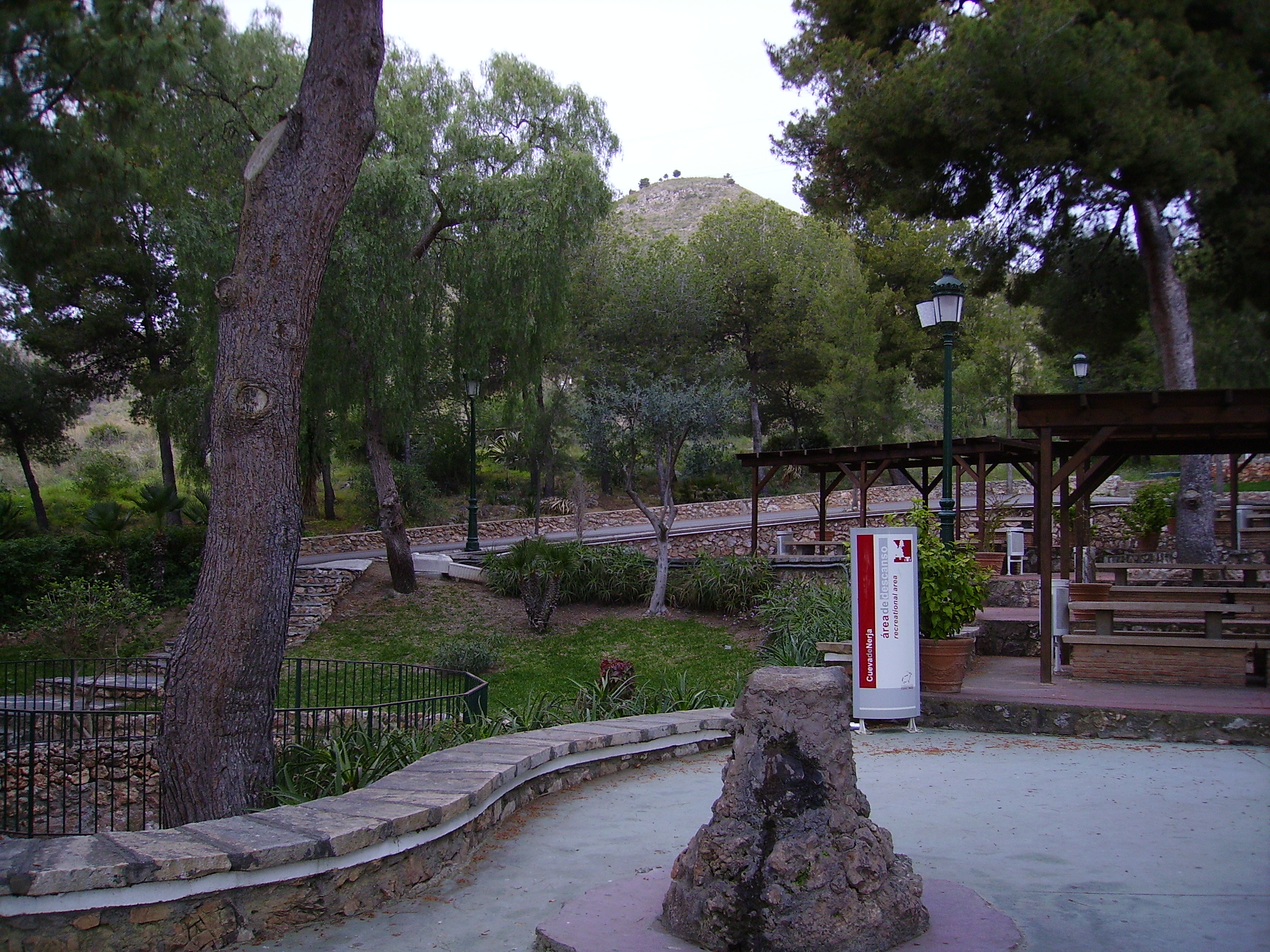 Exterior entrance area of the Caves of Nerja complex