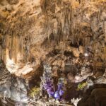 Interior of the Caves of Nerja showing stalactite and stalagmite formations